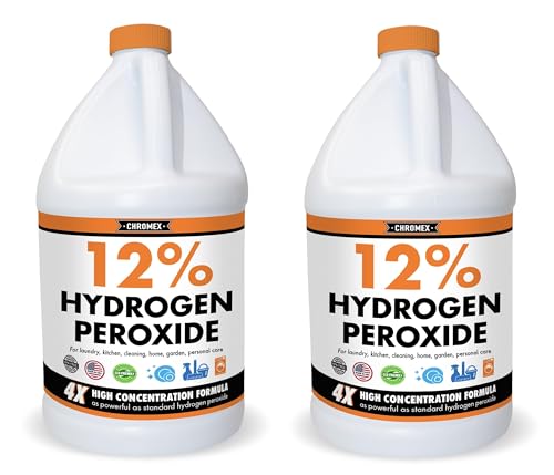 Amazon.com: Chromex Hydrogen Peroxide 12 Percent Food Grade, 4X Power ...