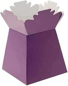APAC Purple Living Vase Flower Box Flower Bouquet Transporter, Sweet ...