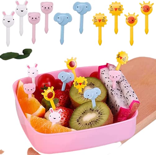 Buy Trexee 10pcs Food Fruit Forks Cute Animals Bento Box Decor Dessert ...