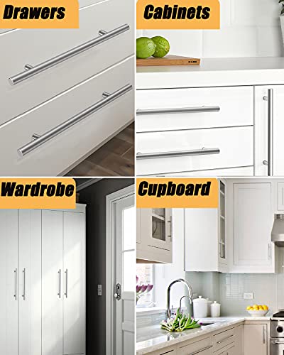 Snapklik.com : Gobrico Pack Of 10 Satin Nickel Kitchen Cabinet T Bar ...