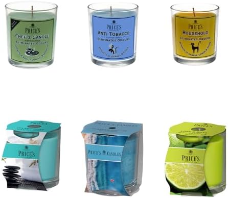Price's - Chef's Jar Candle - Odour Eliminating Candle - Made with ...