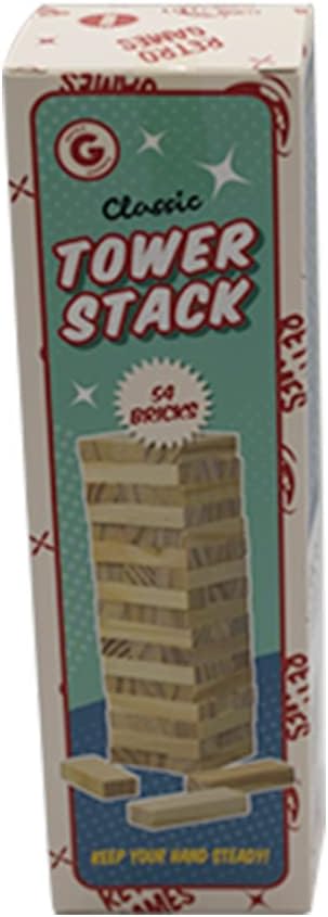 54Pcs Universal Tower Stacking Wooden Game | Stacking Tumbling Tower ...