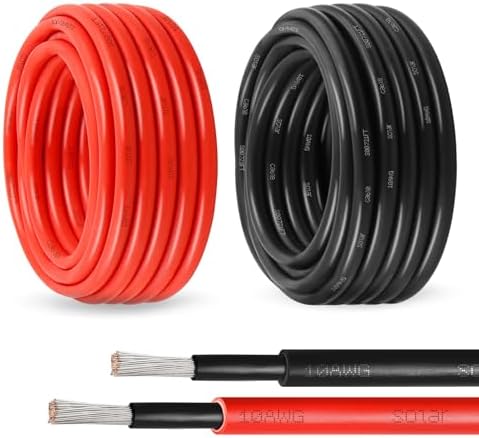 Amazon.com: MOOKEERF Solar Pane Wire 10 AWG(6mm²) - Solar Extension ...