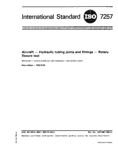 ISO 7257:1983, Aircraft - Hydraulic tubing joints and fittings - Rotary ...