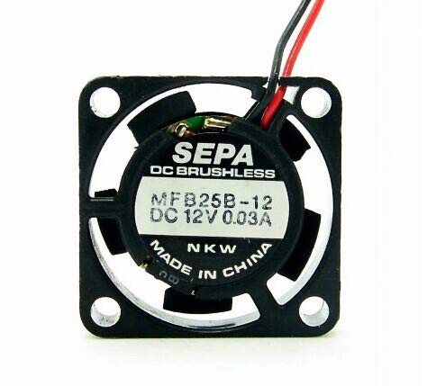 Amazon.com: Zyvpee® 25x25x07mm MFB25B-12 25mm 12V 0.03A 2Wire HDD ...