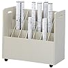Amazon.com: Safco 21-Compartment Mobile Roll File Cart | Grandstand ...