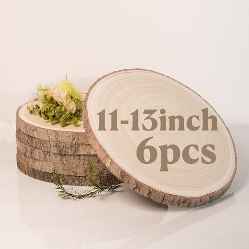 Amazon.com: BORISCA 4 PCS Wood Slices, 10-11inch Wood Slices for ...