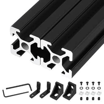 uxcell 2Pcs 100mm T Slot 2020 Aluminum Extrusion, European Standard ...