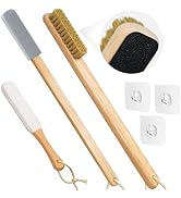 Amazon.com : ELFRhino Long Handle Toe Gap Cleaning Brush+Body Shower ...
