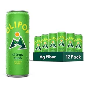 Amazon.com: OLIPOP Sparkling Prebiotic Soda, Citrus Rush, Pantry Pack ...