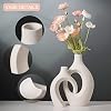 Amazon.com: Levvohd XL Beige Ceramic Vase Set of 2 for Modern Home ...