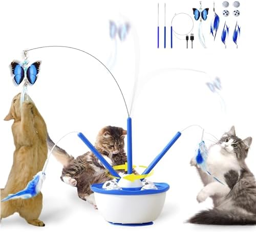 Amazon.com : Petcronies Cat Toys for Bored Indoor Adult Cats Automatic ...