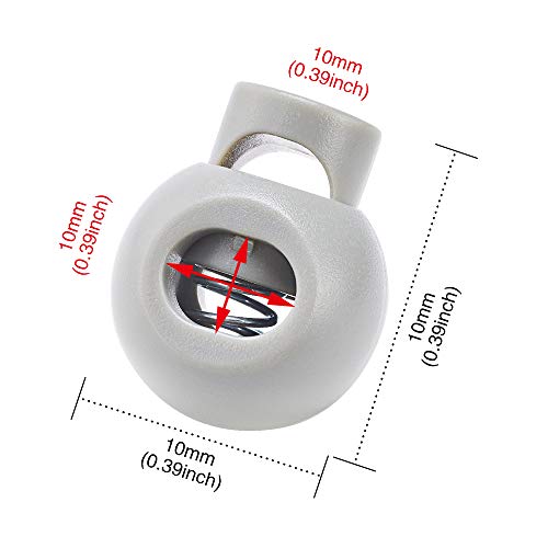 Snapklik.com : DYZD Single Hole Cord Lock Plastic Spring Toggle Stopper ...