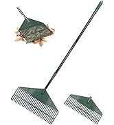 Amazon.com : Garden Leaf Rake with 2 Plastic Heads (30T&26T ...