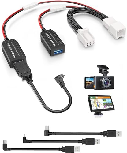 Amazon.com: Naponal GPS Dash Cam Power Adapter, (10Pin Type B Connector ...