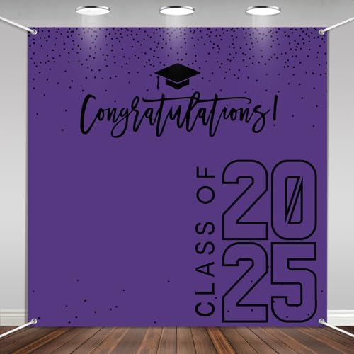 Amazon.com : Class of 2025 Graduations Backdrop Congrats Grad Party ...