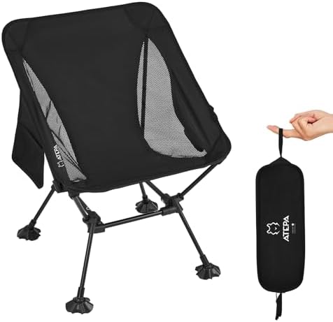 ATEPA Backpacking Chair Hiking Chair Ultralight Camping Chair, Compact ...