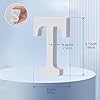Amazon.com: Wolwefa 3 Inch Wooden Letters - Standing White Wooden ...