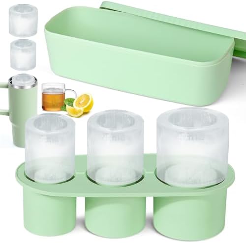 Amazon.com: Ice Cube Tray for Stanley Cup, Stanley Ice Mold with Lid ...