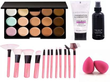Hi Rated Face makeup combo (Foundation Base Palette + Primer +Fixer ...