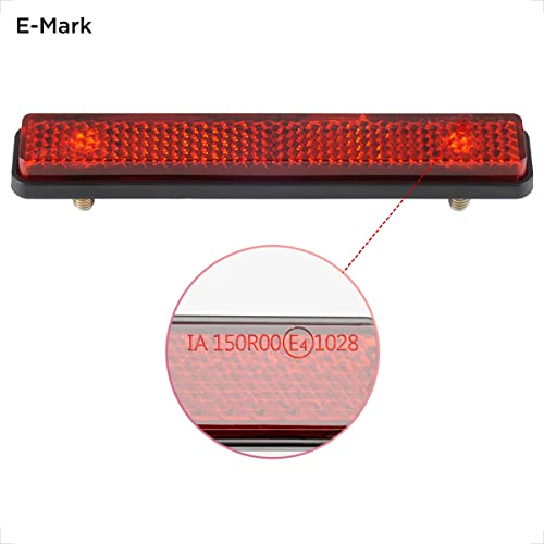 Snapklik.com : Evermotor Red Reflector For Motorcycle, 4.25 Inch ...