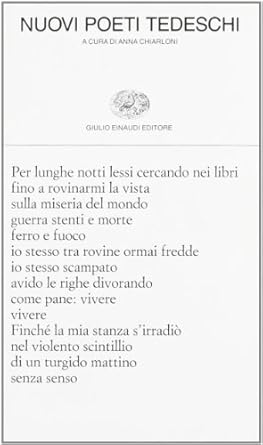 Amazon.it: Nuovi poeti tedeschi - Chiarloni, A. - Libri
