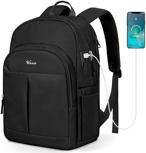 Amazon.com: VSNOON Laptop Backpack for Women, Travel Backpack with USB ...