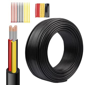 Wirelume 14 Gauge Electrical Wire 3 Core Conductor 14AWG 2mm² Extension ...