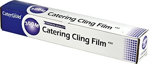 Pack of 2 Cling Film Food Wrap Rolls - Catering Kitchen Use, 2 x 30cm x ...
