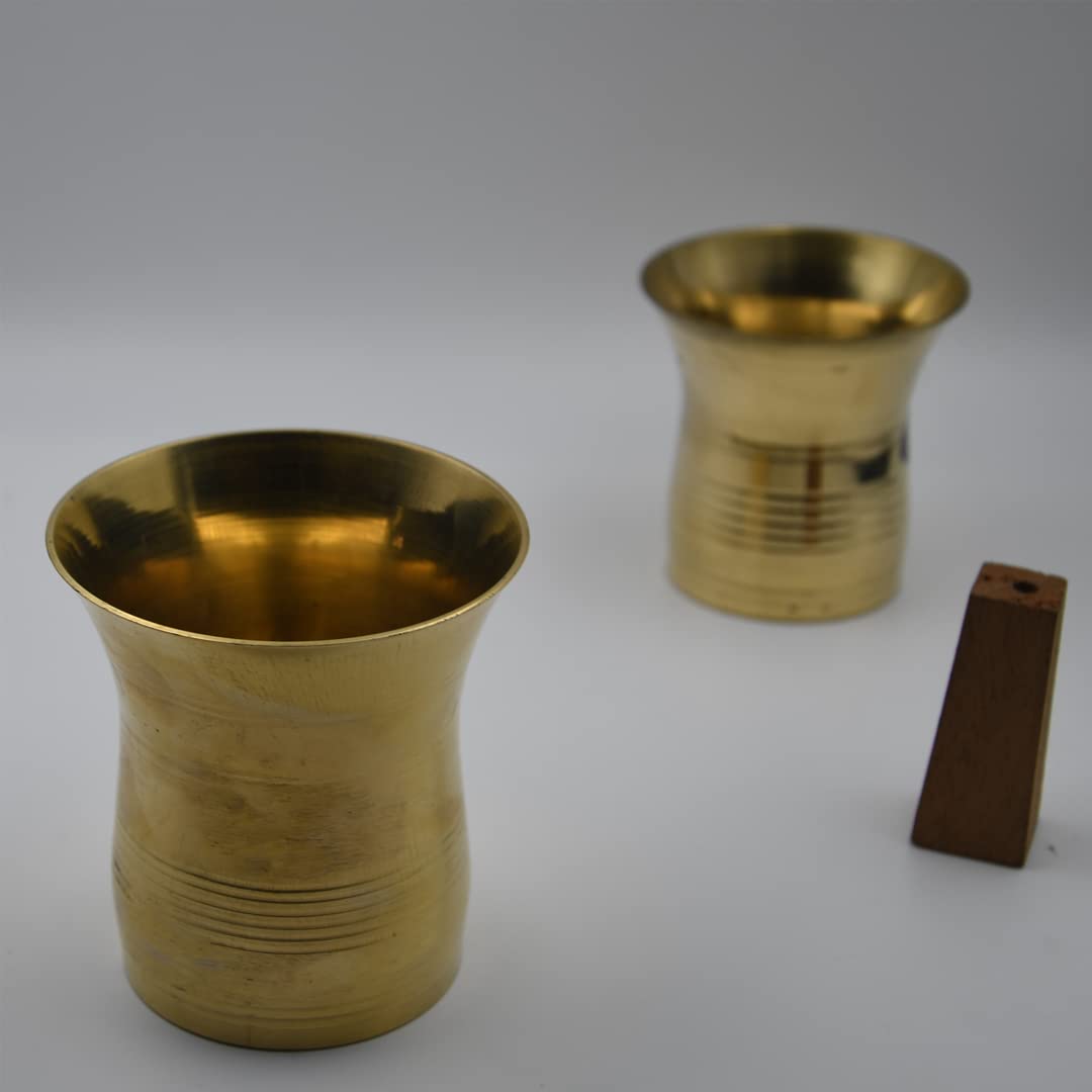 Buy Handmade Bronze Kansa Glass Tumbler For Ayurvedic