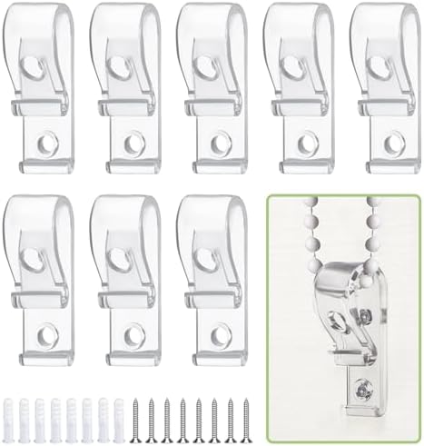 Amazon.com: 8 Pcs Roller Shade Clear Saftey Chain Retainer and Cord ...