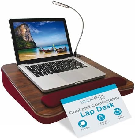 Amazon.com: Sofia + Sam Lap Desk with USB Light (Silver) - Memory Foam Cushion - Supports ...