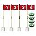 Amazon.com : KINGTOP Mini Golf Flagstick with Hole Cup Cover, Practice ...