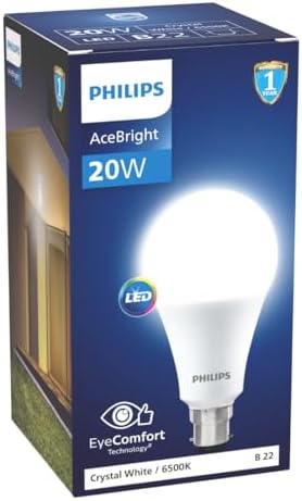 Buy PHILIPS 12-watt LED Bulb |AceBright High Wattage LED Bulb|Base: B22 ...