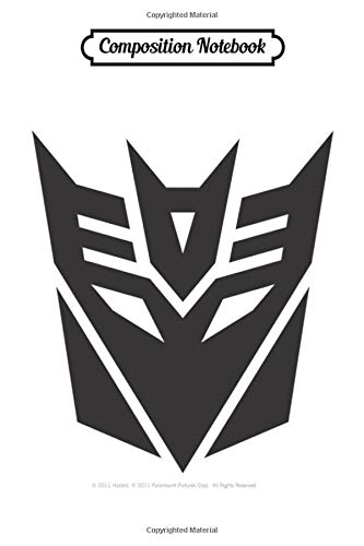 Composition Notebook: Decepticon Shield Solid Autobot the Transformers ...