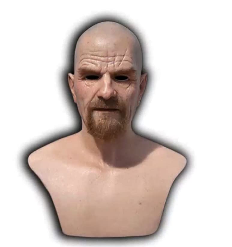 Amazon.com: Xierdio Classics Realistic Bald Old Man Mask,Breaking Bad ...