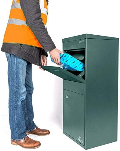 Large Smart Parcel Box Red Front & Rear Access Doors for Secure ...