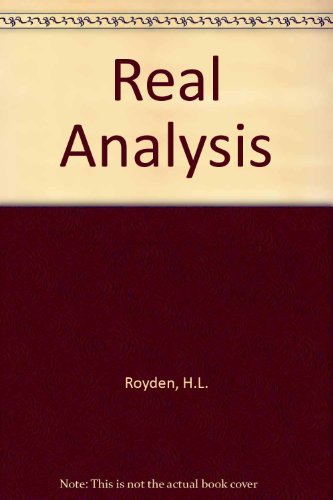 Real Analysis by H.L. Royden (1988-03-30): H.L. Royden: Amazon.com: Books