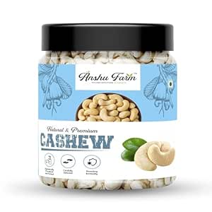 Anshu Farm Cashews | Natural and Unsalted Whole Cashew | Premium Kaju ...