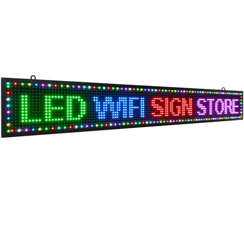 YS Outdoor P10 Programmable LED Sign（52"×8"）Scrolling - Want It All