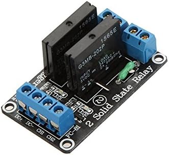 xcluma 5V 2 Channel Ssr High Level Solid State Relay Module 250V 2A ...