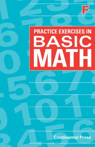 Math Workbooks: Practice Exercises in Basic Math, Level F - 6th Grade ...