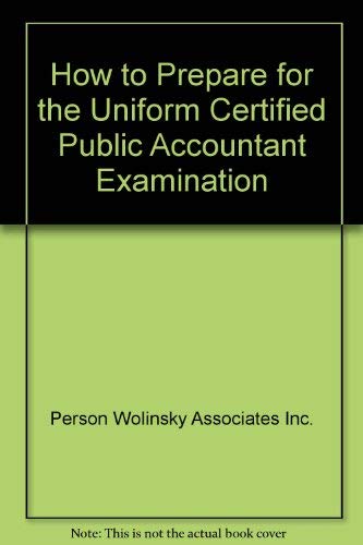 How to Prepare for the Uniform Certified Public Accountant Examination ...