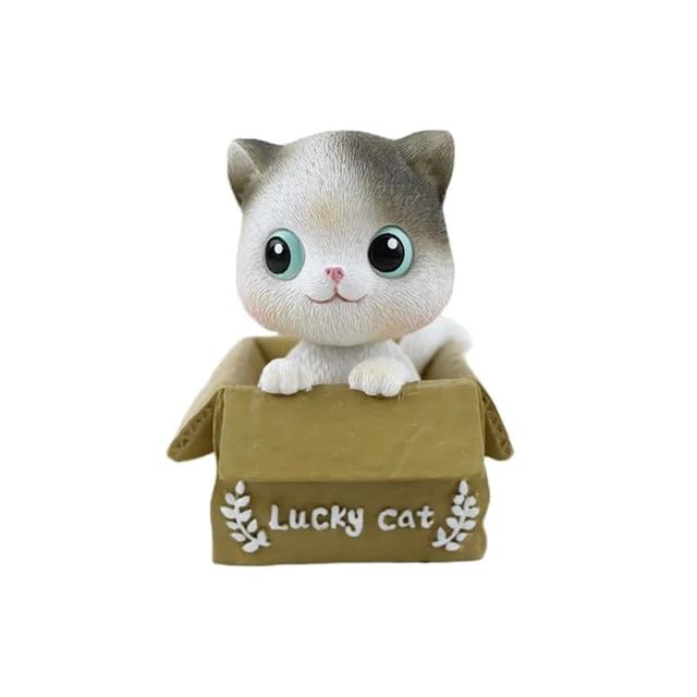 Aclix Car Dashboard Decoration Accessories Bobble Shaking Head Lucky Cat Car Interior ...