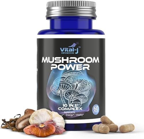 Amazon.com: Mushroom Power Complex 10-in-1 W/Cordyceps, Reishi ...