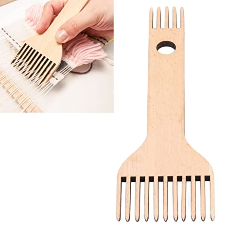 Snapklik.com : Weaving Loom Comb Double Ended Wooden Loom Comb Fringe ...