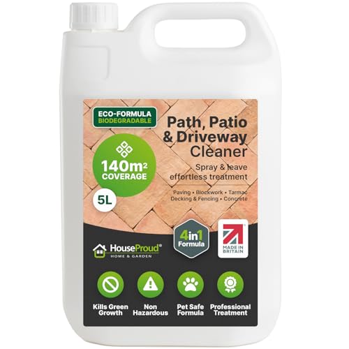 HouseProud Patio, Decking, and Driveway Cleaner 5L - Non-Toxic, Pet ...