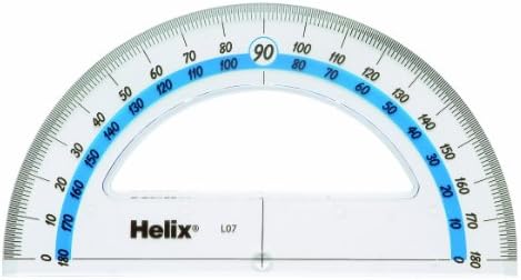 Helix 10cm 180 degree Protractor (Box of 50) : Amazon.co.uk: Stationery ...