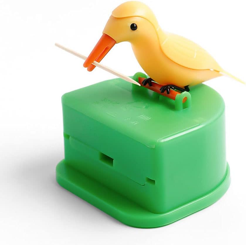 Amazon.com: Jucaifu Little bird toothpick dispenser, creative push-type ...