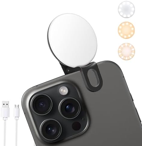 Amazon.com: Mini Ring Light, Upgraded Sansent Small Clip On Ring Light ...